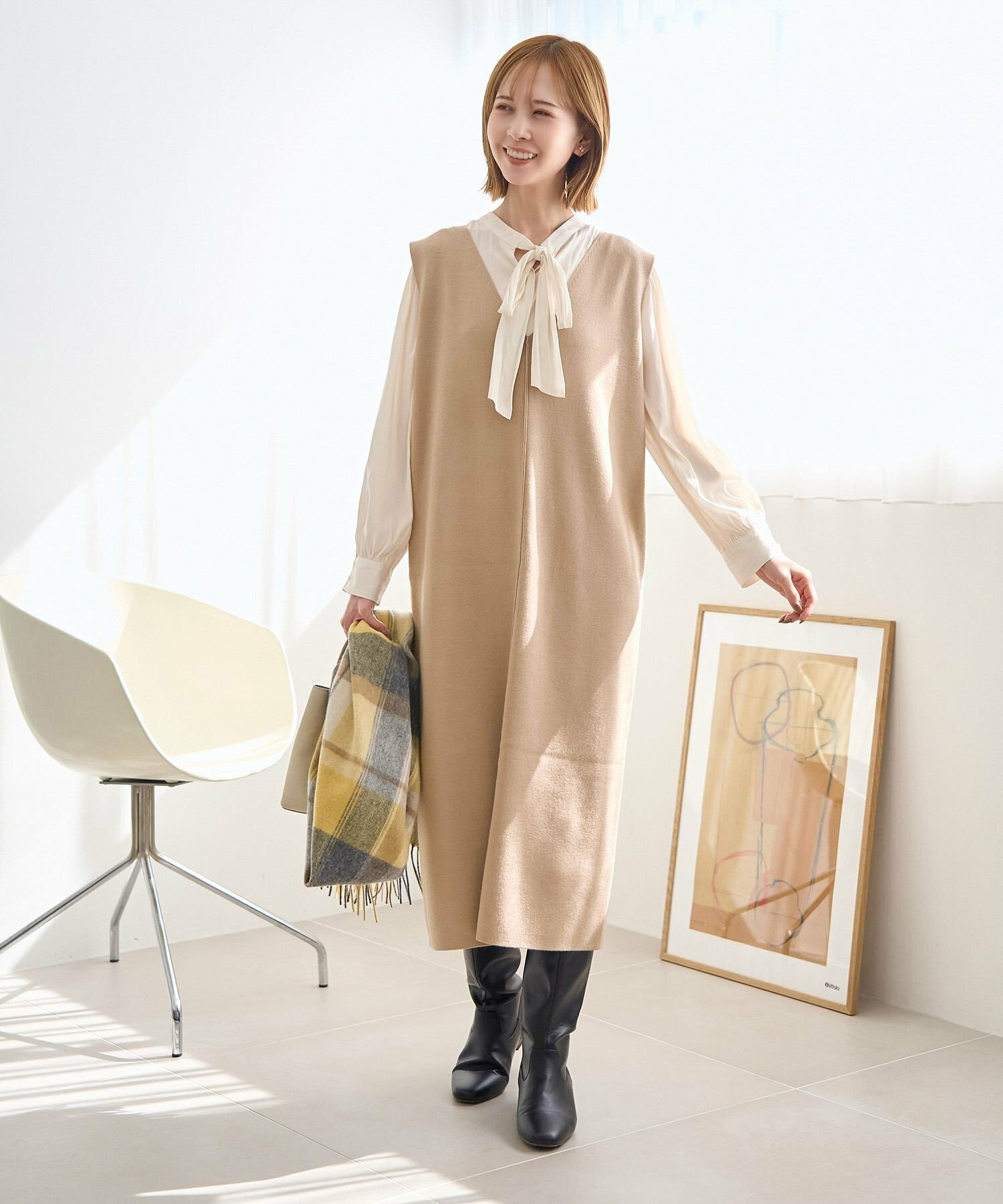 Rope Picnic|ニットジャンパースカート 洗濯機ok・アンチピリング Rakuten Fashion 楽天ファッション/旧楽天